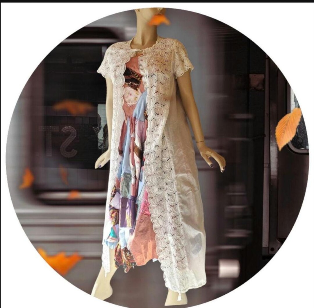 Long Lace Duster Robe - Etsy