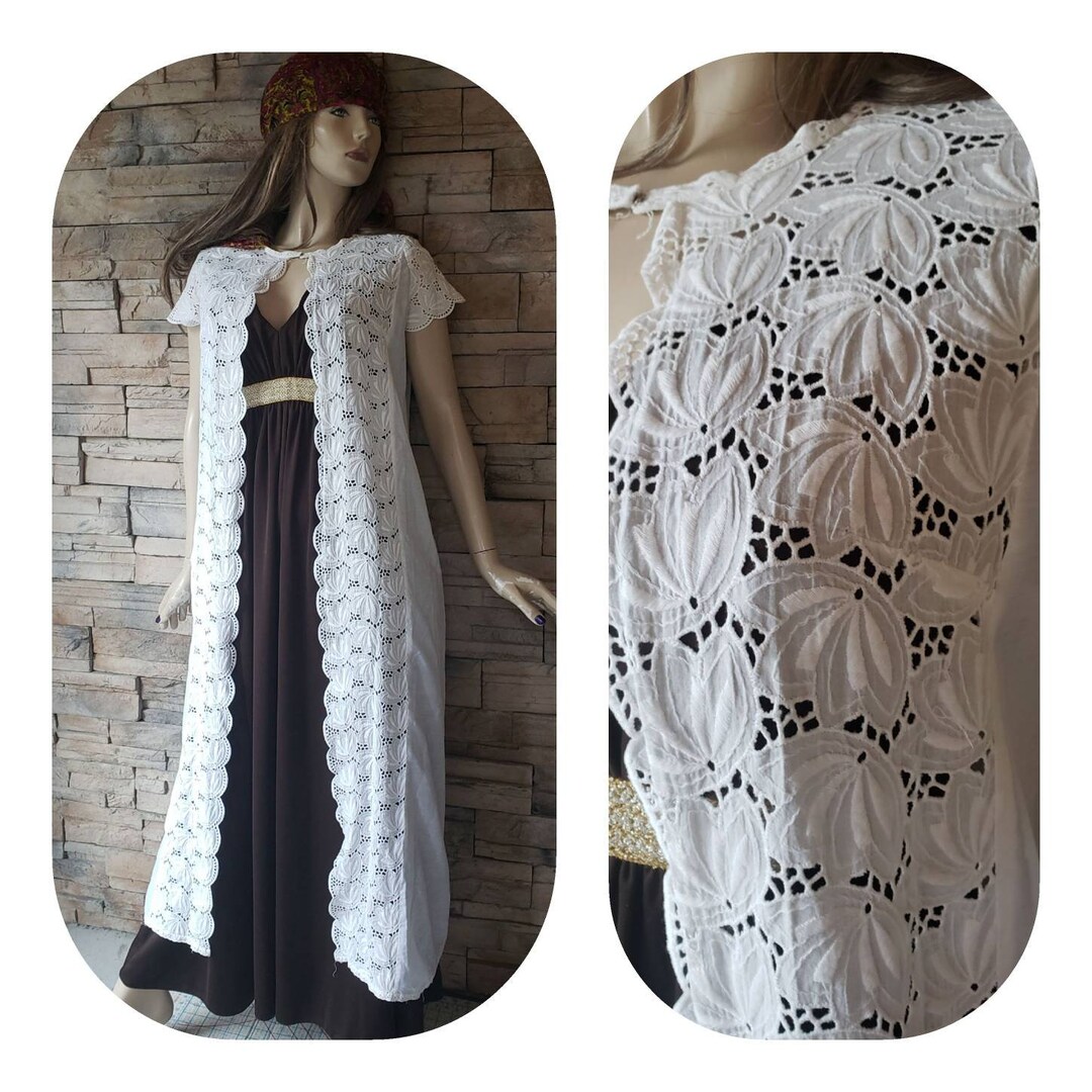 Long Lace Duster Robe - Etsy