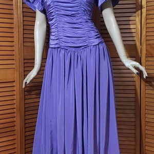 80s Purple Prom Dress - Etsy