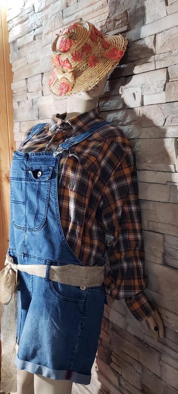 Cottagecore Bib Overalls Farmer Cosplay Costume - Gem