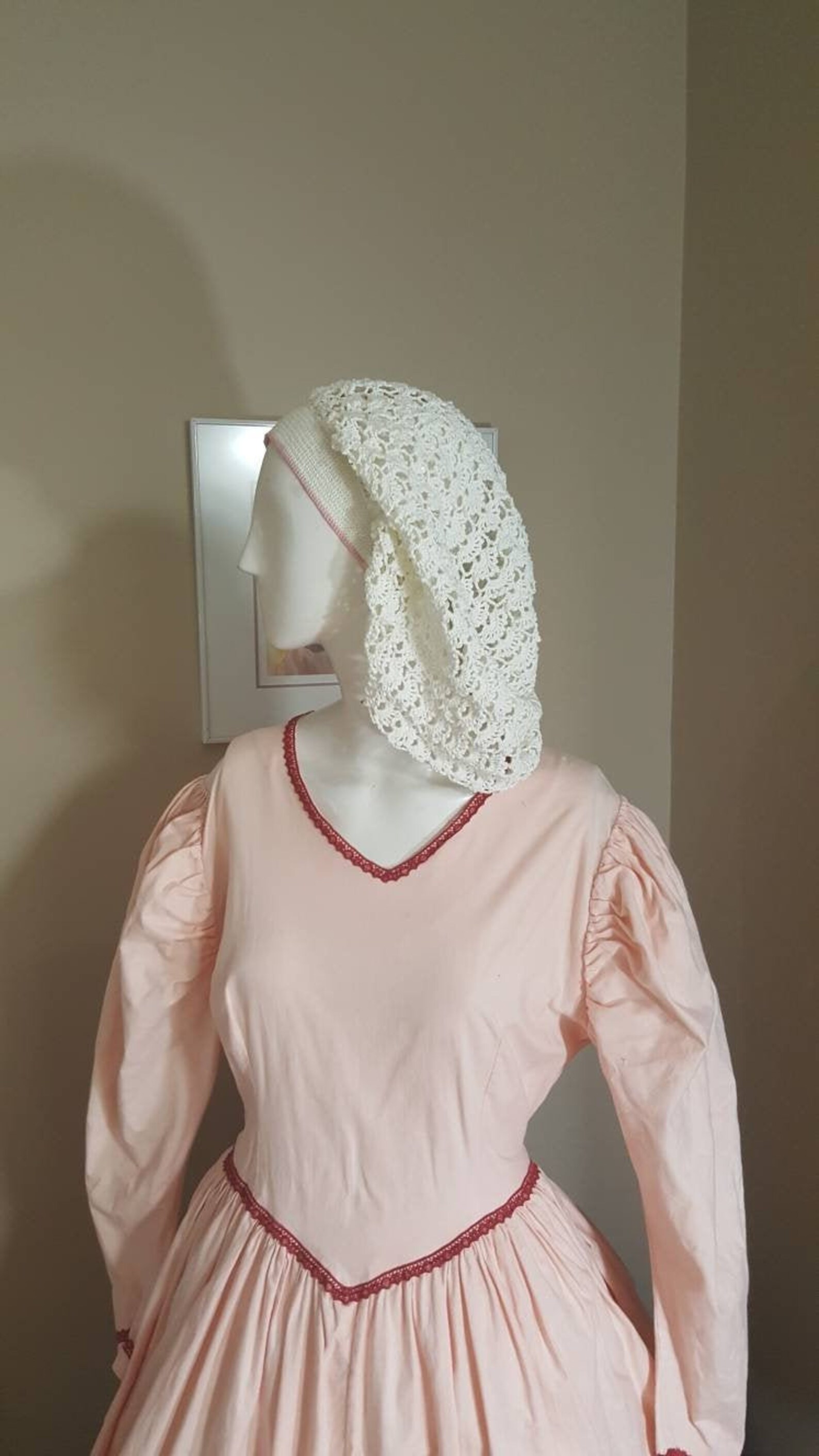 Victorian Crochet Hair Snood - Etsy
