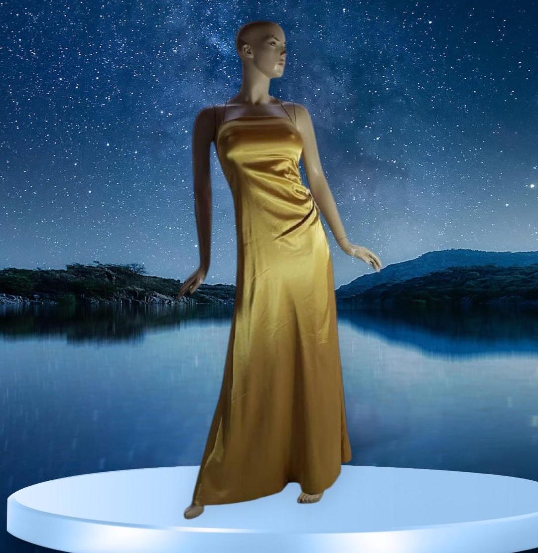 Strapless Gold Prom Dress , Sun Goddess - Etsy