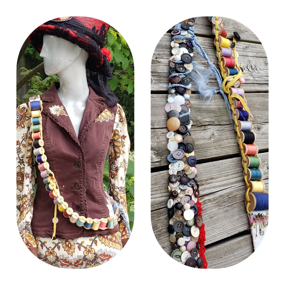 Spool Bandolier Mad Hatter Alice in Wonderland Costume - Etsy