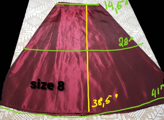 Burgundy Special Occasion Gown , Maxi Graduation Dre… - Gem