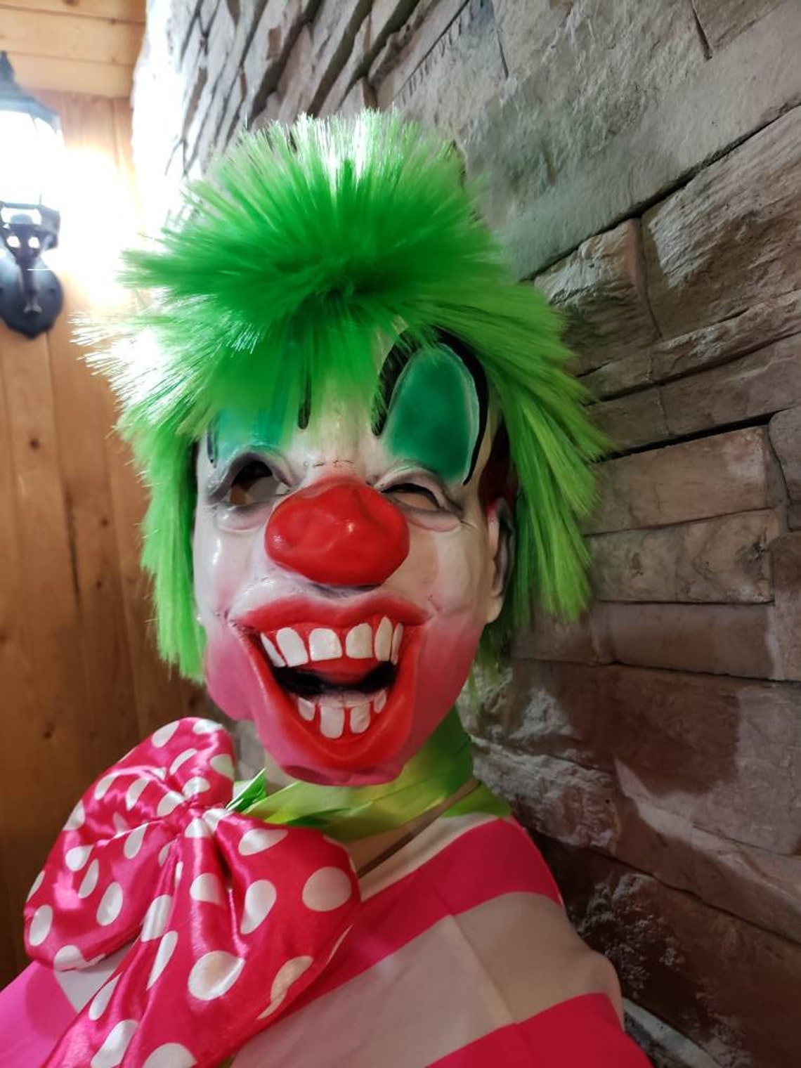 Horizontal Striped Neon Color Unisex Clown Costume | Etsy