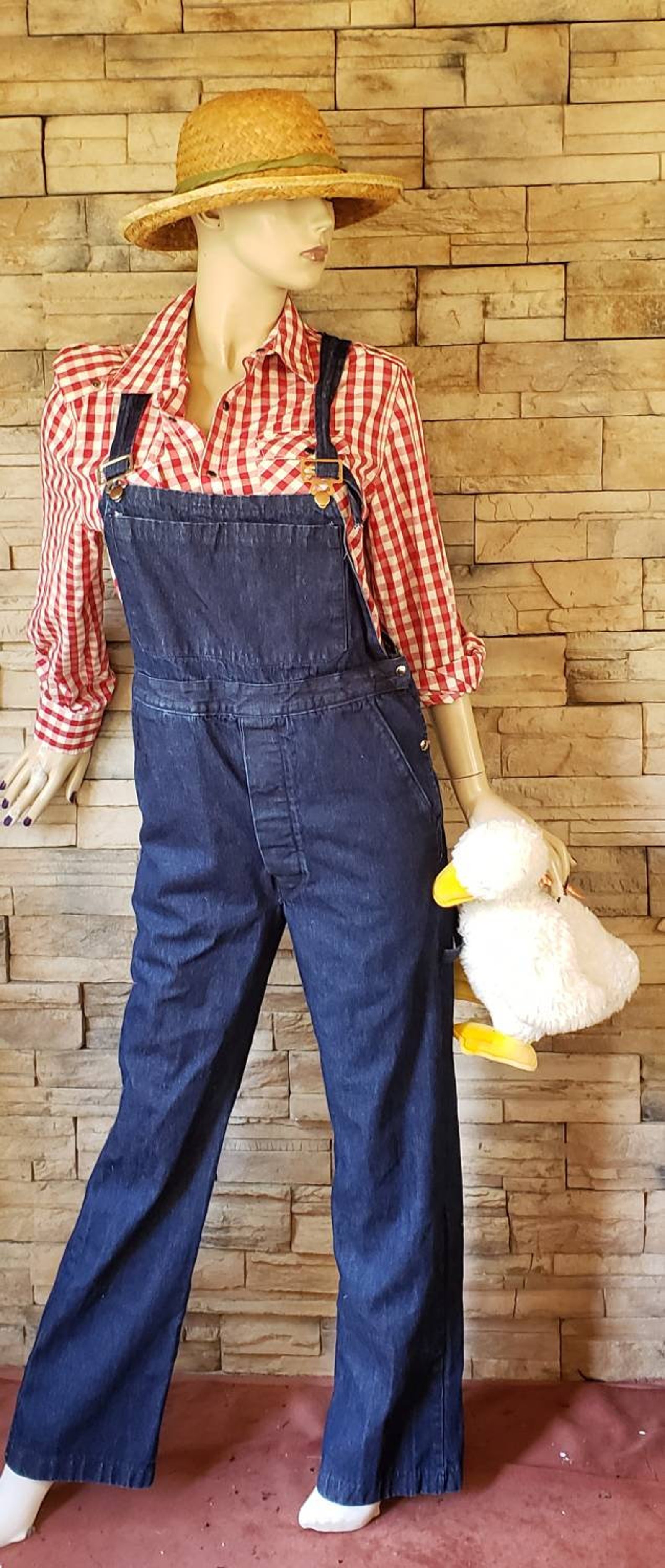 Cottagecore Bib Overalls Farmer Cosplay Costume - Etsy
