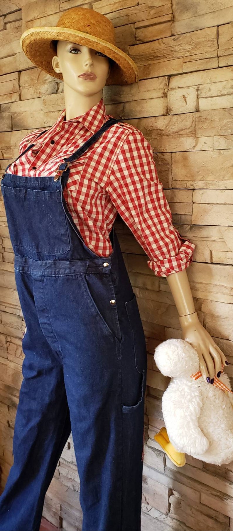 Cottagecore Bib Overalls Farmer Cosplay Costume - Etsy