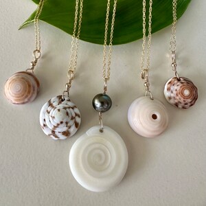 Puka Shell Pendant and Chain - Etsy