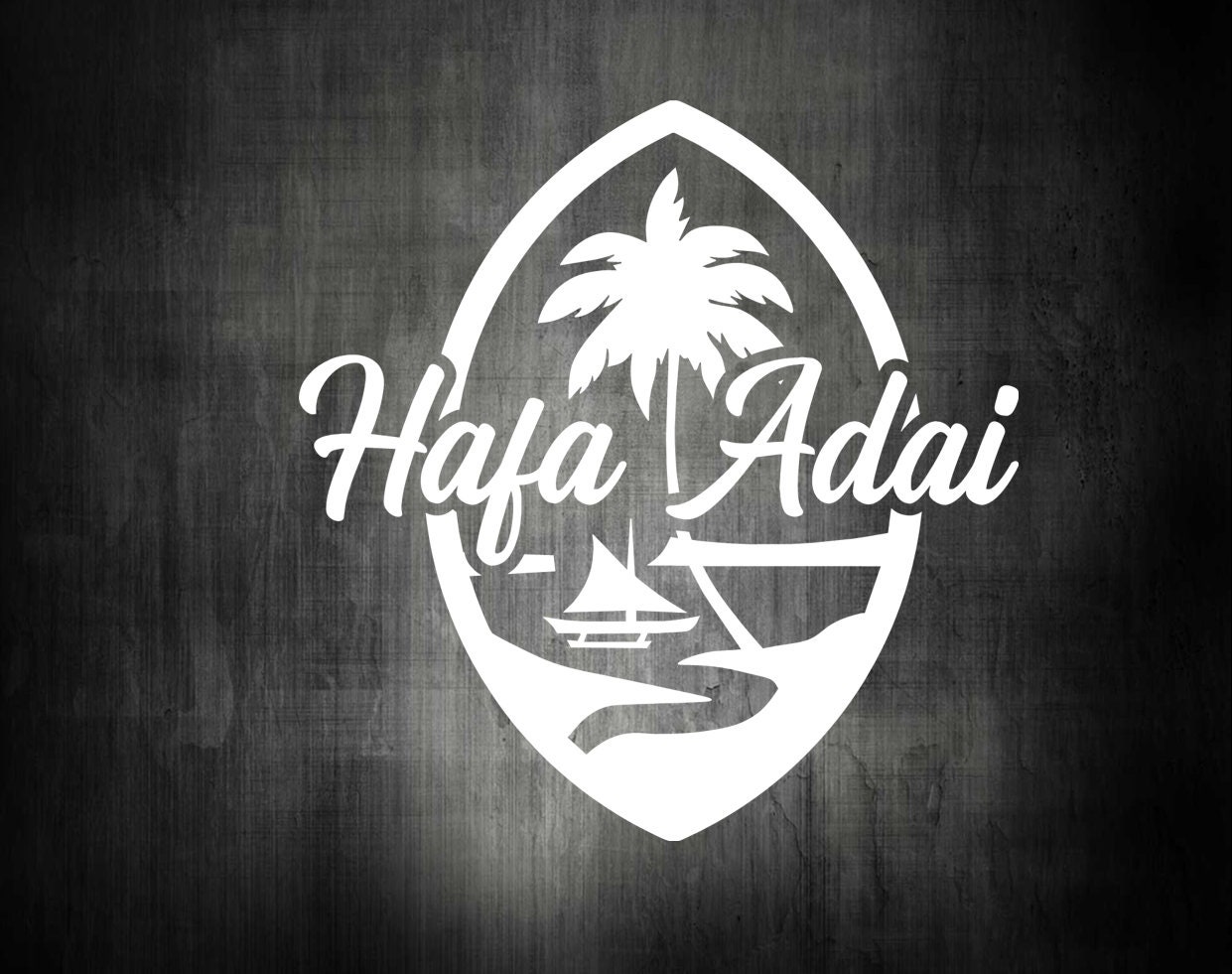 Hafa Adai Guam Decal | Etsy