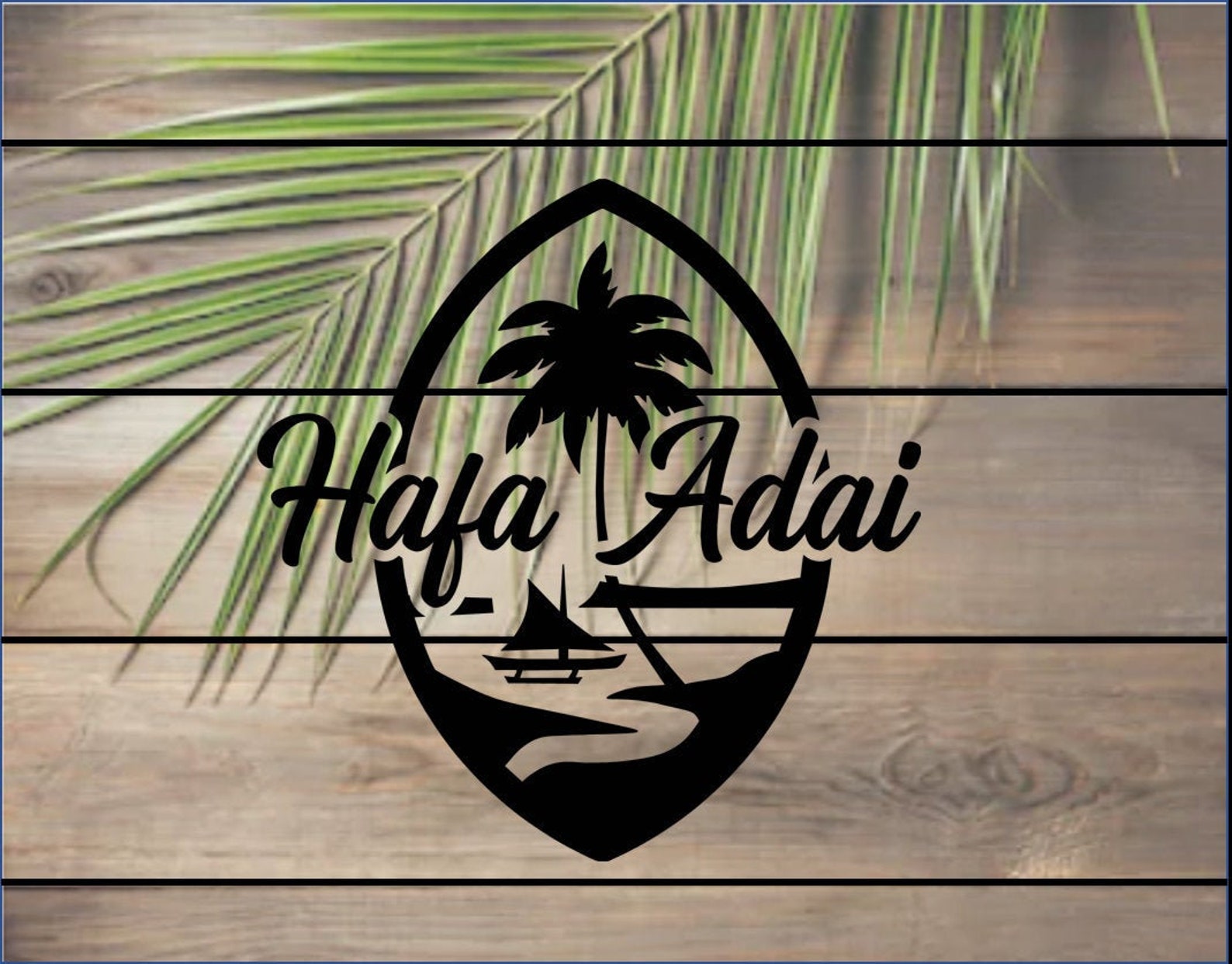 Hafa Adai Guam Seal Decal | Etsy