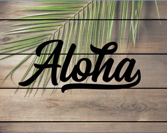 Aloha Car Decal | Etsy