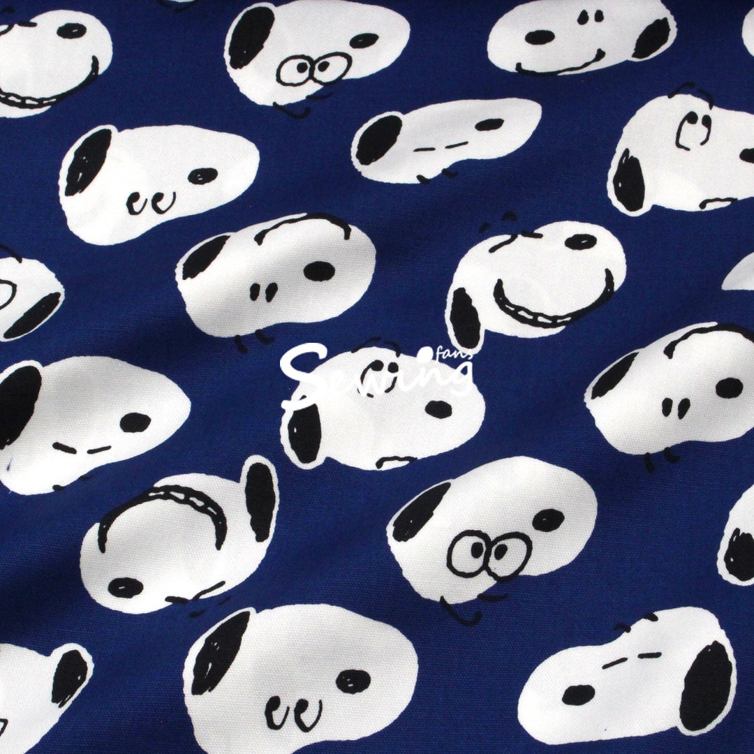 Oxford Snoopy Cartoon Japan Fabric Navy by the 0.5 Yard - Etsy