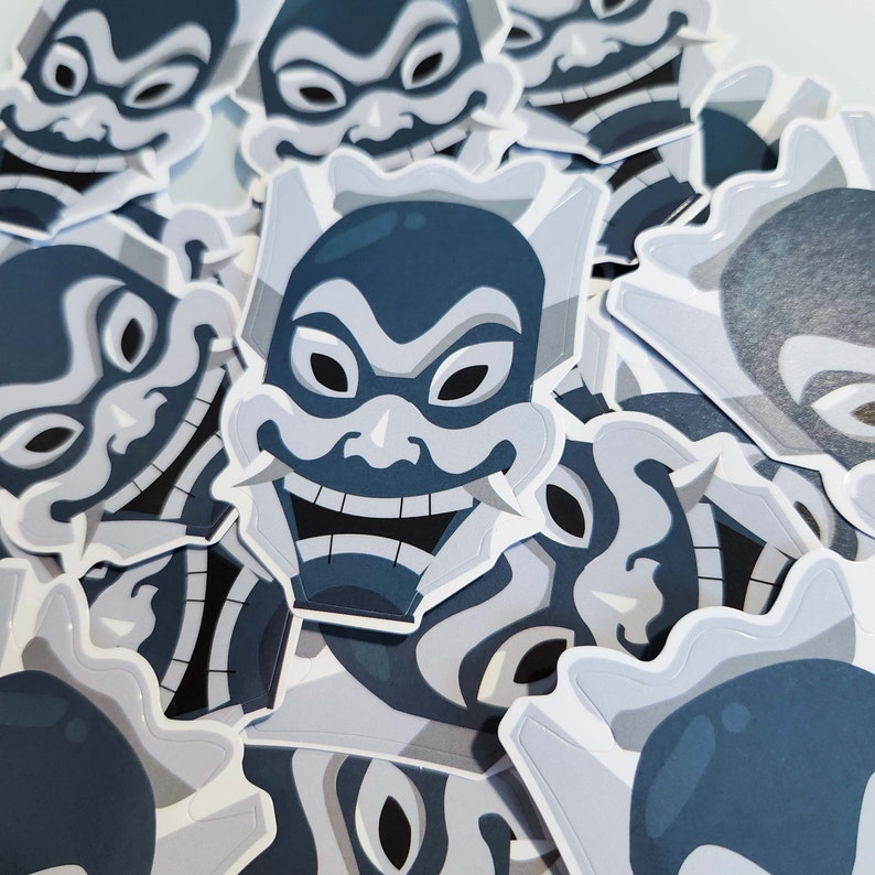 The Blue Spirit Mask | Avatar Inspired Sticker | ATLA Sticker - Etsy