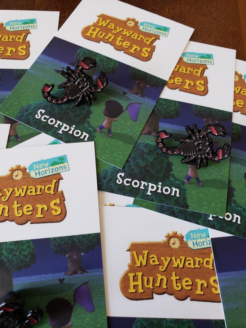 Animal Crossing Enamel Pins Scorpion Pin New Horizons - Etsy