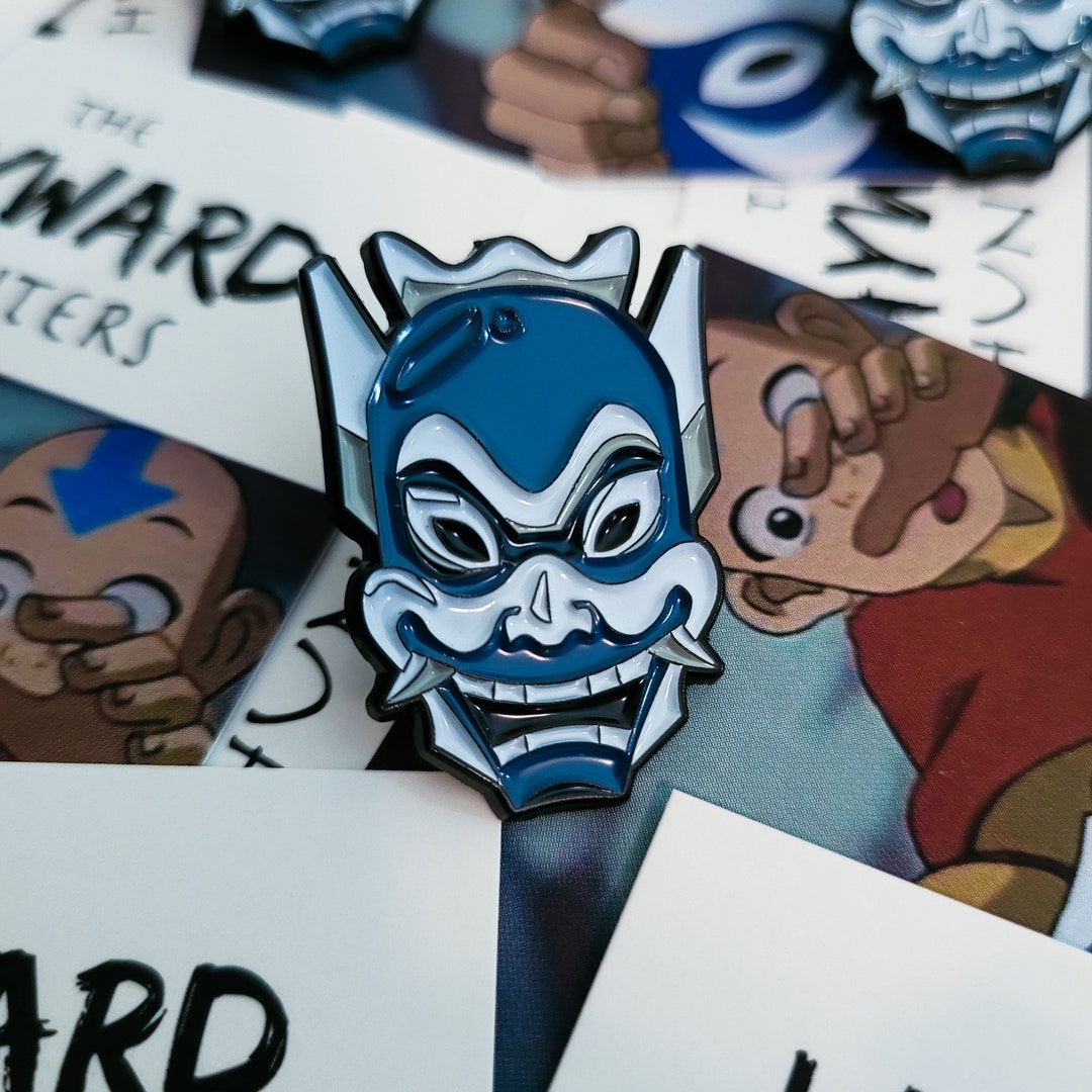 The Blue Spirit Mask ATLA Style Pin ATLA Lapel Pin - Etsy