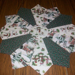 Quilted Table Topper Christmas, Snowman, Winter Scene 1016 - Etsy