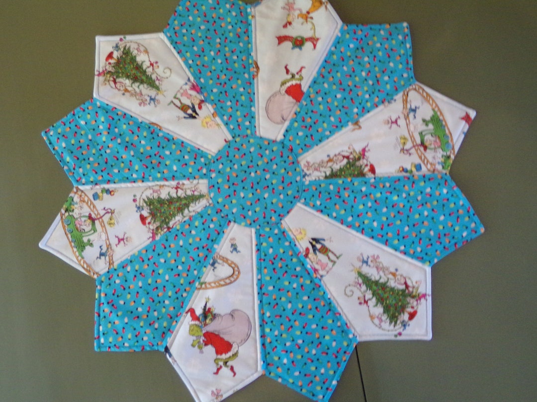Quilted Table Topper Christmas, Grinch #1061 - Etsy