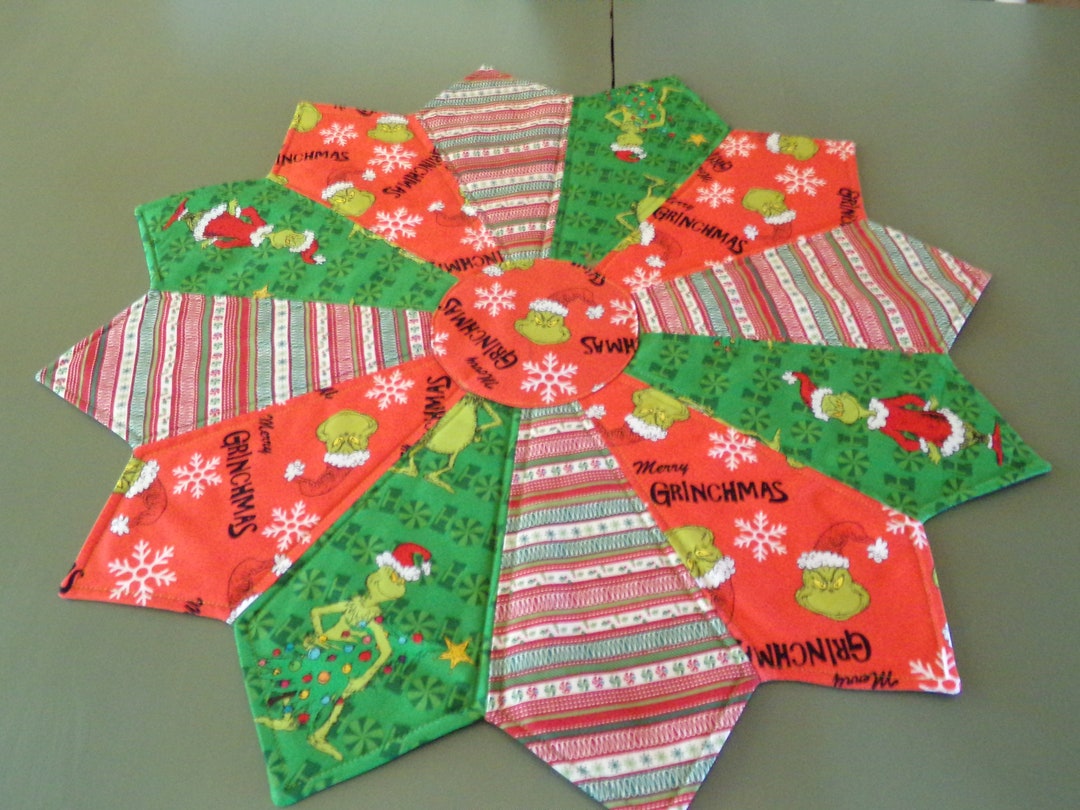 Quilted Table Topper Christmas, Grinch 1060 - Etsy