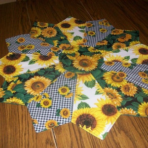 Quilted Table Topper Sunflowers, Sunflowers and More Sunflowers With ...