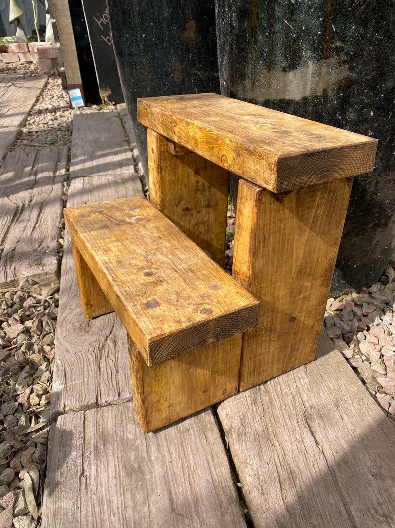 RECLAIMED WOOD STEPS Made in Uk Kitchen Utility Steps Pet - Etsy UK