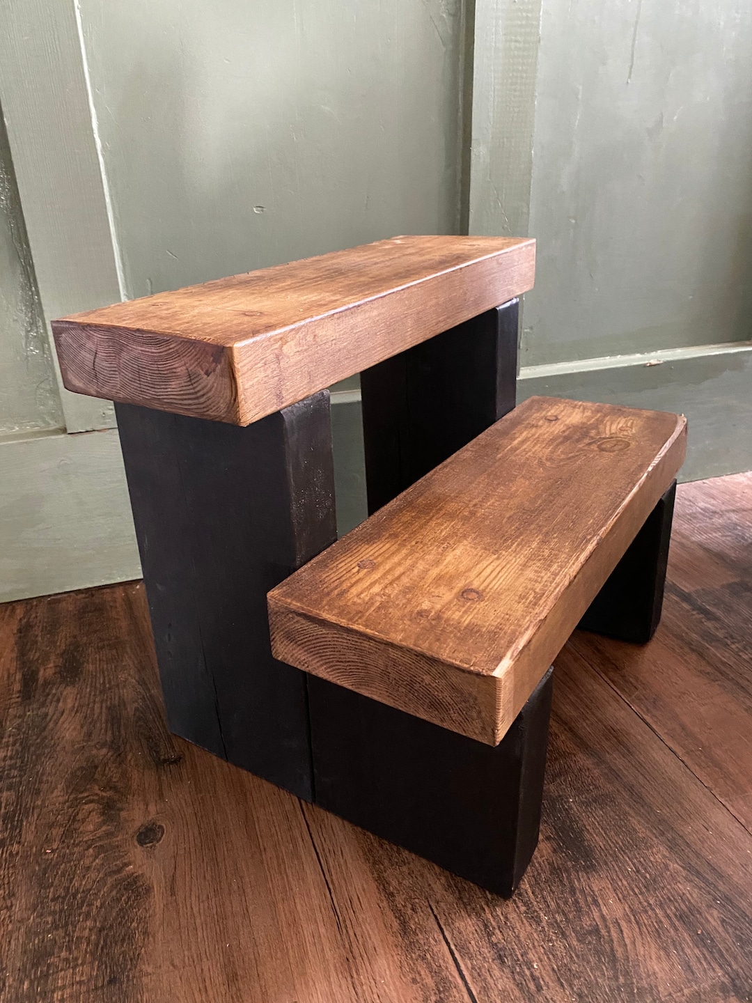 Reclaimed Wood Steps Made in Uk Kitchen Utility Steps Dog Steps ...