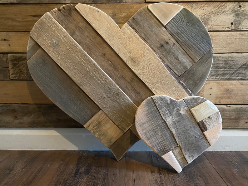 Reclaimed Pallet Heart Wall Art - Etsy UK