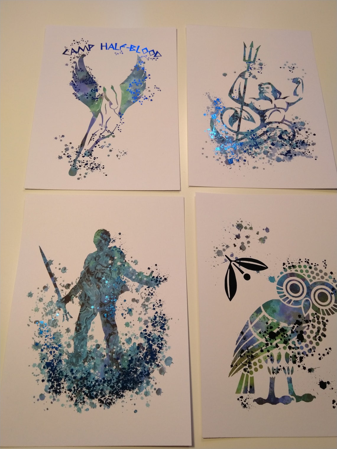Percy Jackson Set of 4 Percy Jackson Print Percy Jackson | Etsy