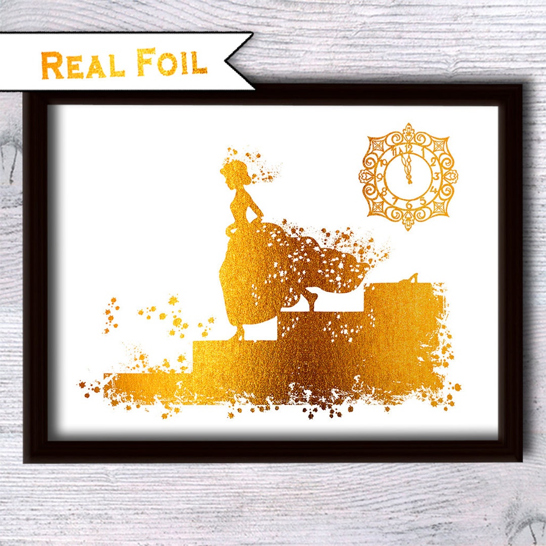 Cinderella Print Cinderella Poster Disney Wall Decor Princess ...