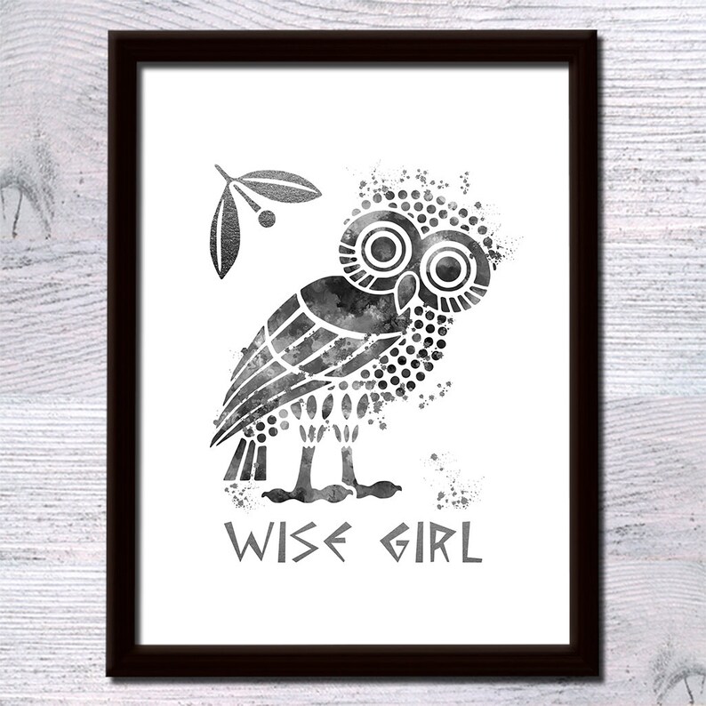 Wise Girl Real Foil Print Percy Jackson Art Poster Percy - Etsy