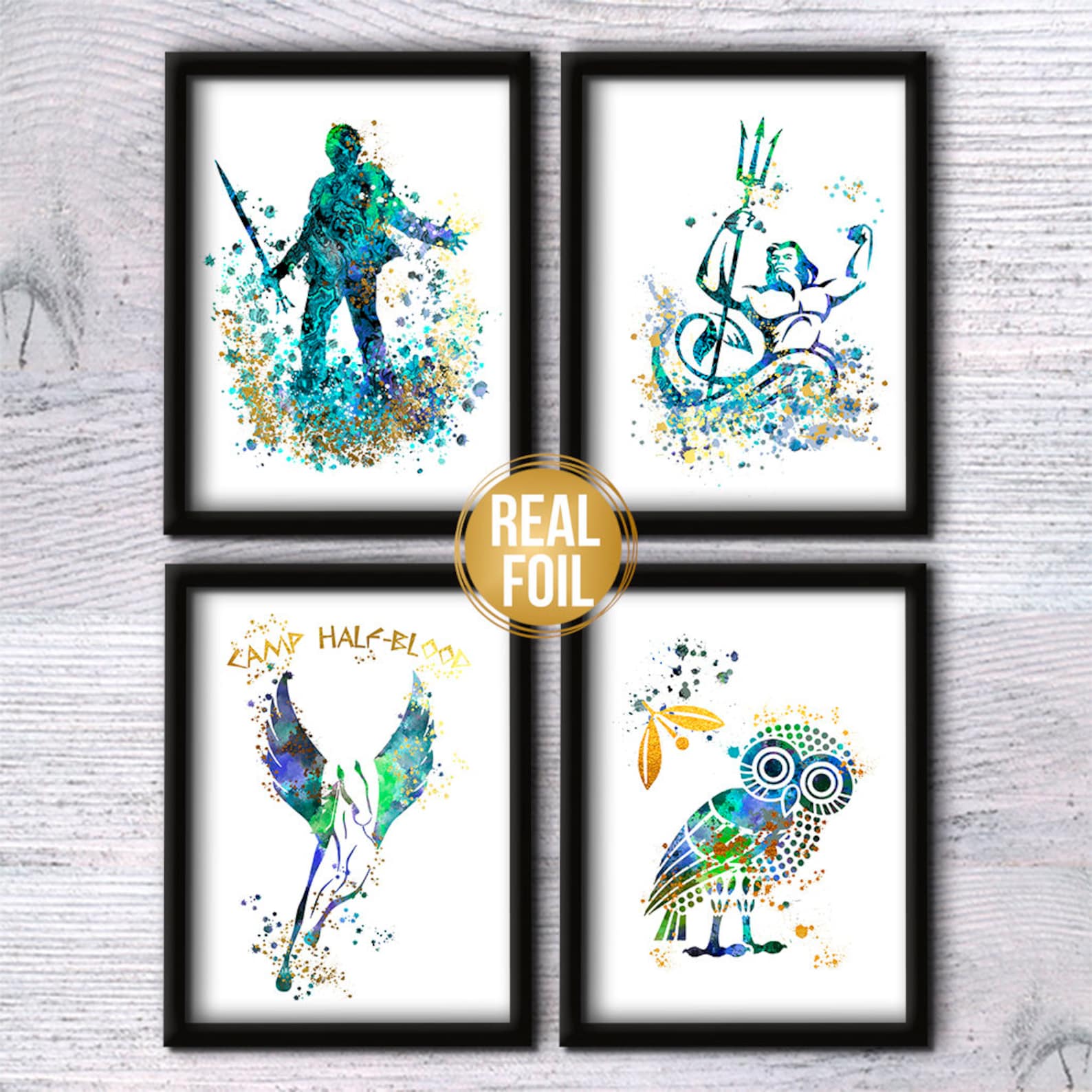 Percy Jackson Set of 4 Percy Jackson Print Percy Jackson Poster Home ...