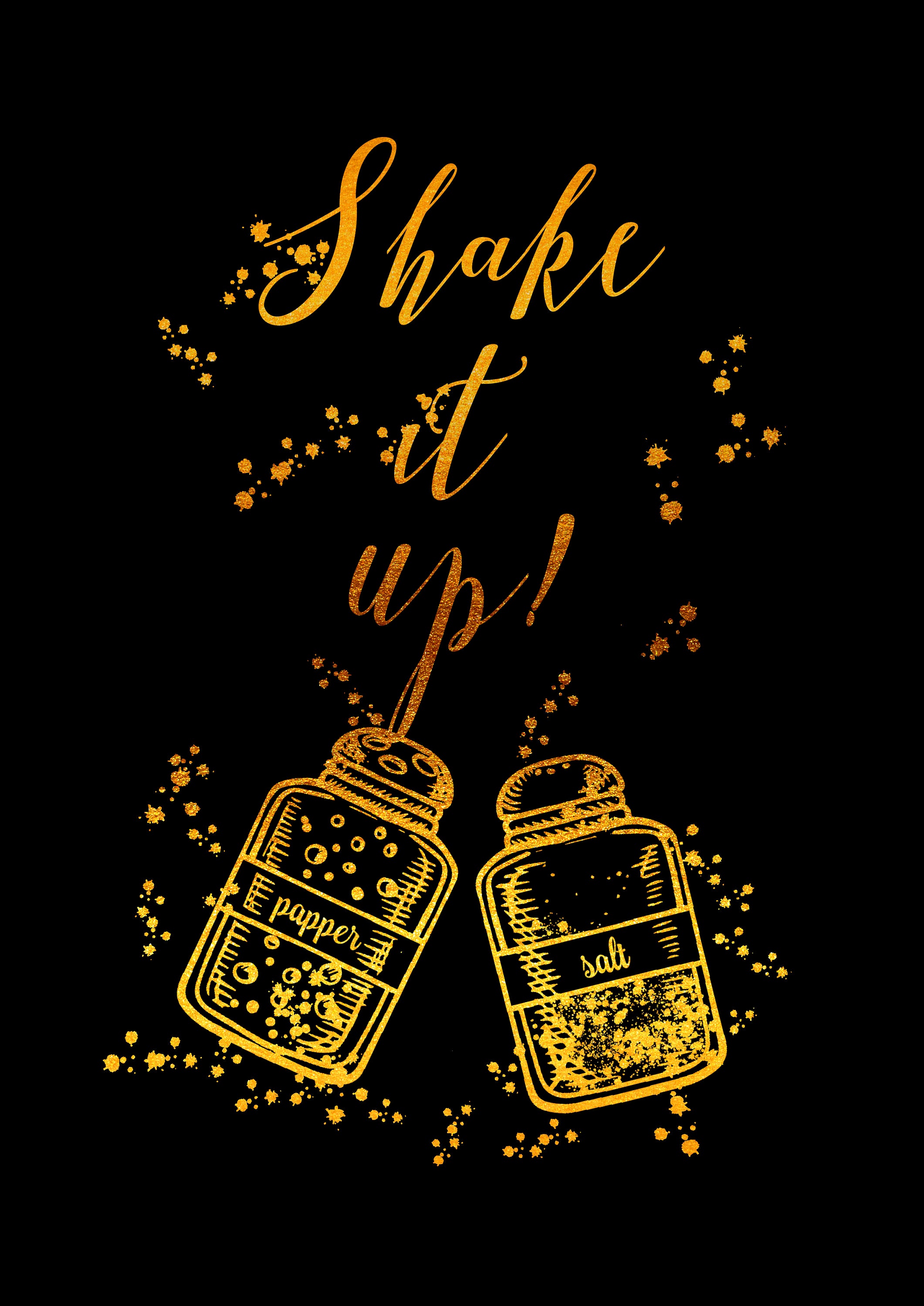 Cooking Quote Print Funny Kitchen Poster Real Foil Wall Art - Etsy