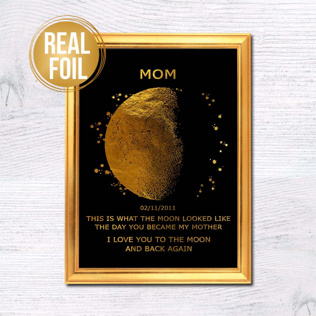Mother’s Day Gift, Custom Moon Phase Print, Custom Lunar Phase, Moms ...