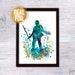 Percy Jackson Print Real Foil Art Percy Jackson Poster Percy Jackson ...