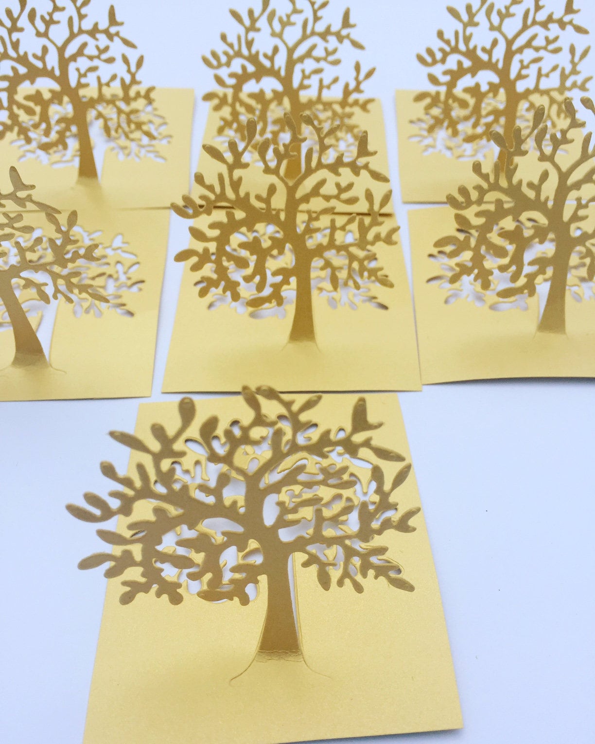 30 Psc. Matt Gold Tree Table Decoration Wedding Table Décor | Etsy
