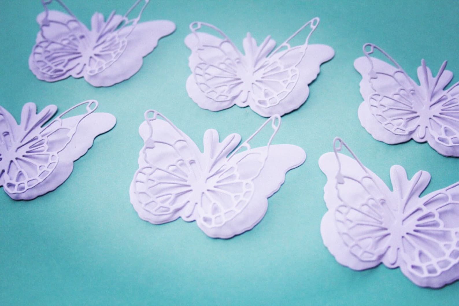 WHITE 30 Butterflies/ Paper Butterflies/ Butterflies DIE | Etsy