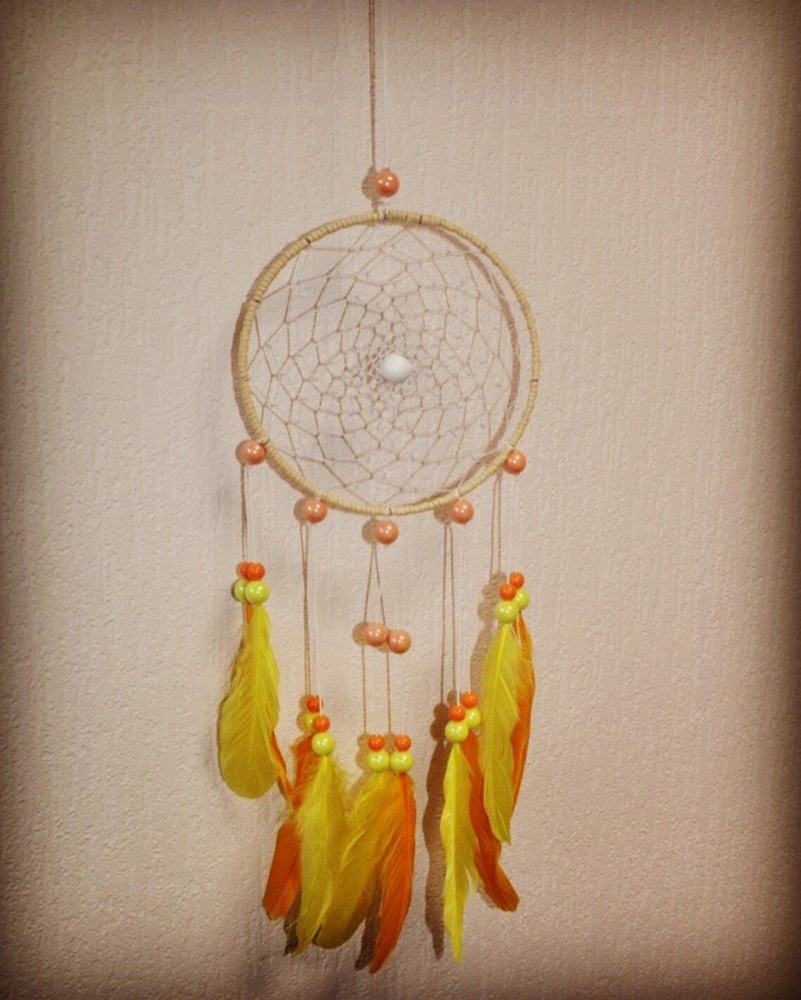 Yellow Dream Catcher, Home Décor, Birthday Gift, Boho Décor, Room ...