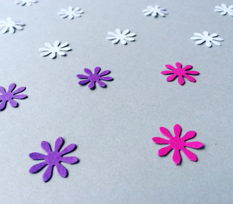 Flower Paper Punch, White/pink/purple Paper Die Cut, Paper Flowers ...