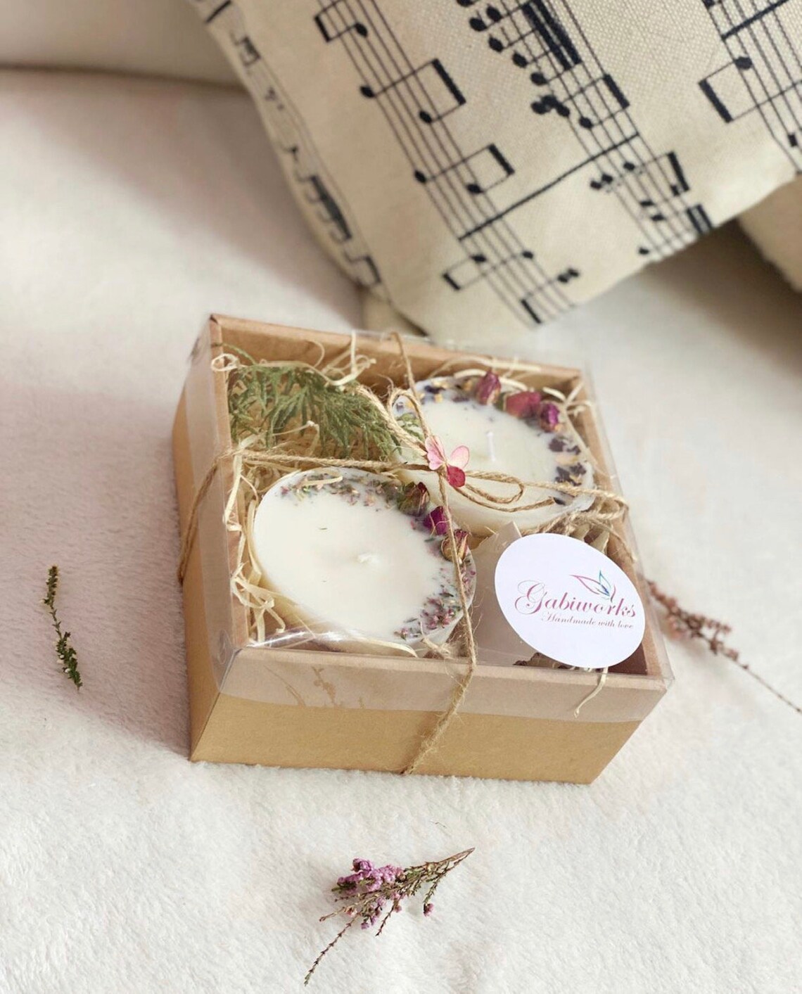 Natural and Organic Gift Set of 2 Two Soy Candle Eco Gifts - Etsy