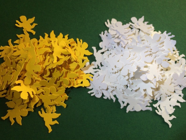 Angels Paper Punch Angles Paper Die Cut Paper Yellow White - Etsy
