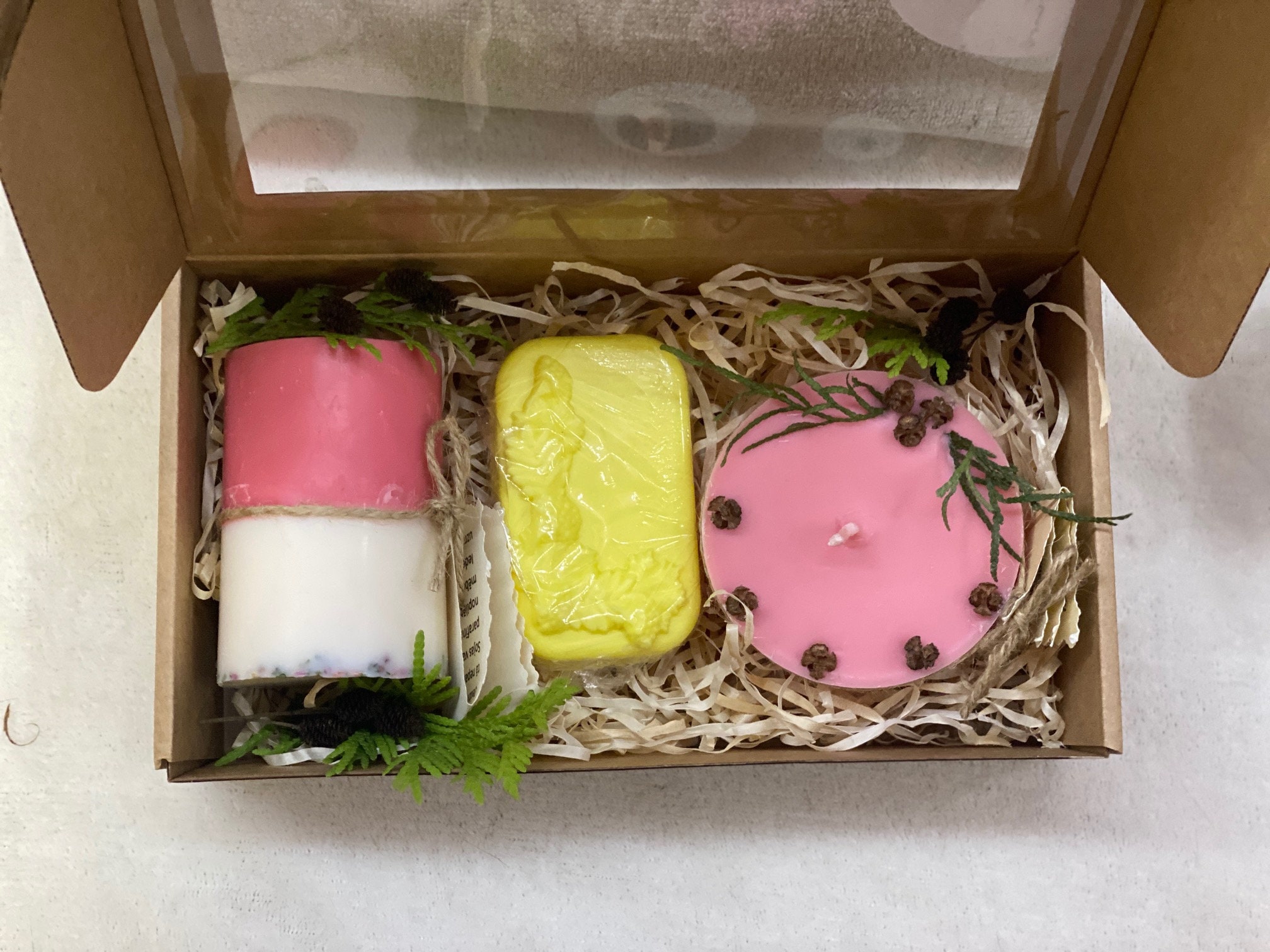 Natural and Organic Gift Set of 3 Two Soy Candle Premium - Etsy