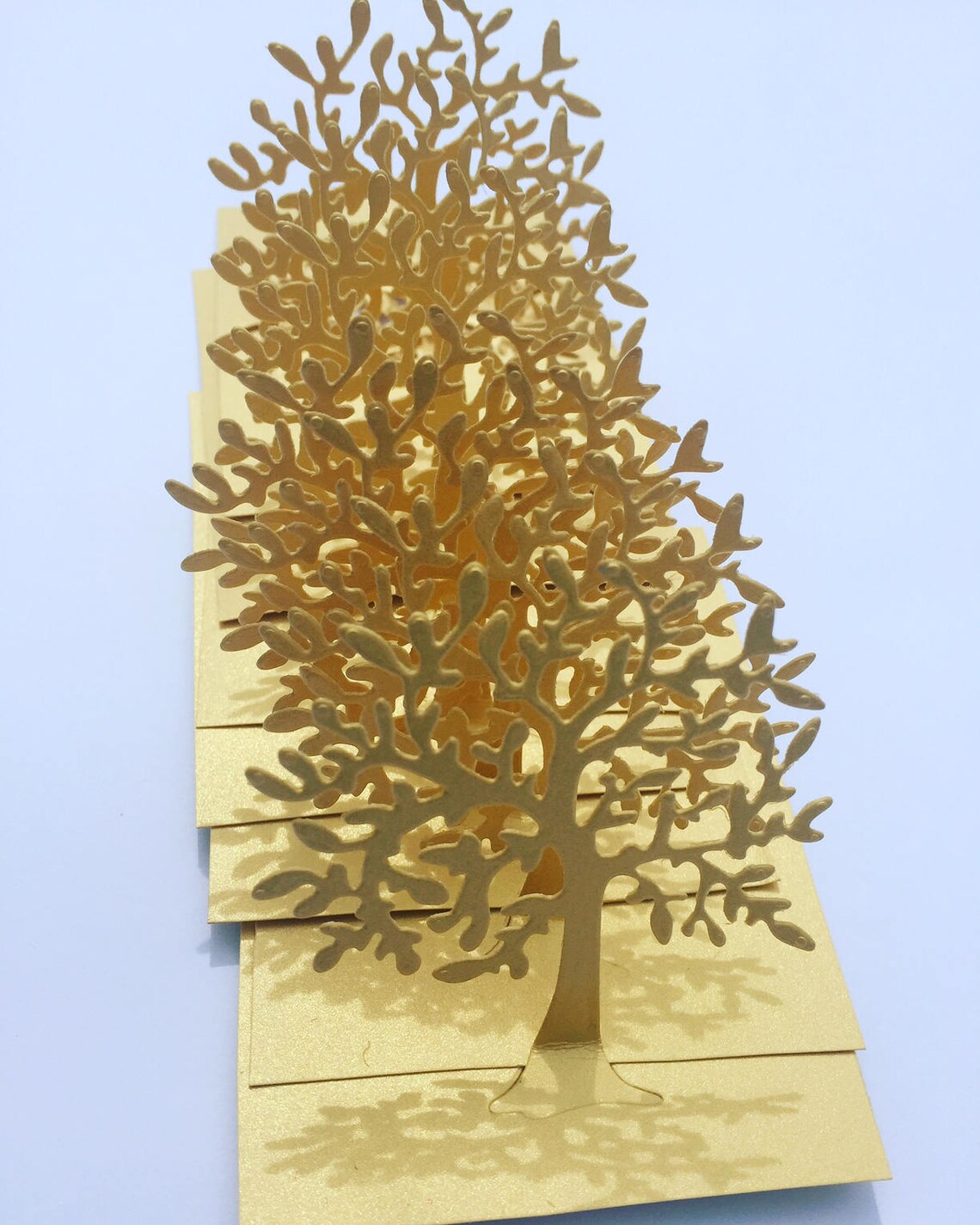 30 Psc. Matt Gold Tree Table Decoration Wedding Table Décor | Etsy