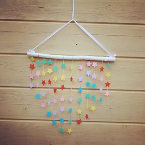 Handmade MOBILE/ Colorful STARS Mobile/ Stars Mobile/ Baby Mobile ...