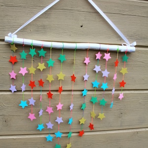 Handmade MOBILE/ Colorful STARS Mobile/ Stars Mobile/ Baby Mobile ...