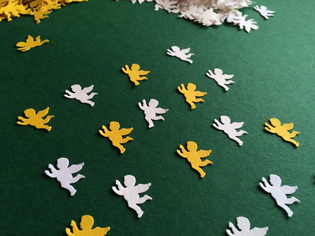 Angels Paper Punch, Angles Paper Die Cut, Paper Yellow, White ANGELS ...