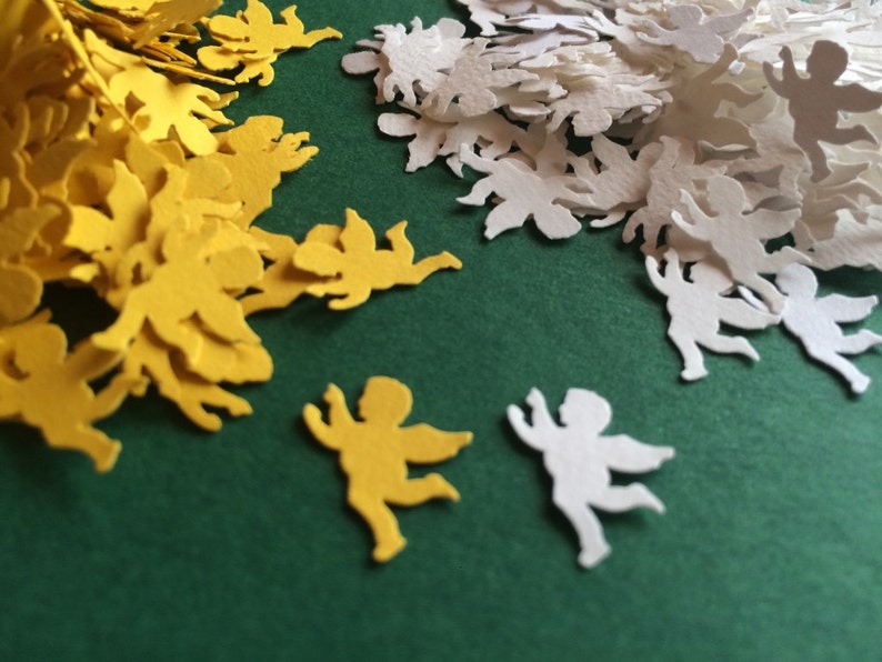 Angels Paper Punch Angles Paper Die Cut Paper Yellow White - Etsy