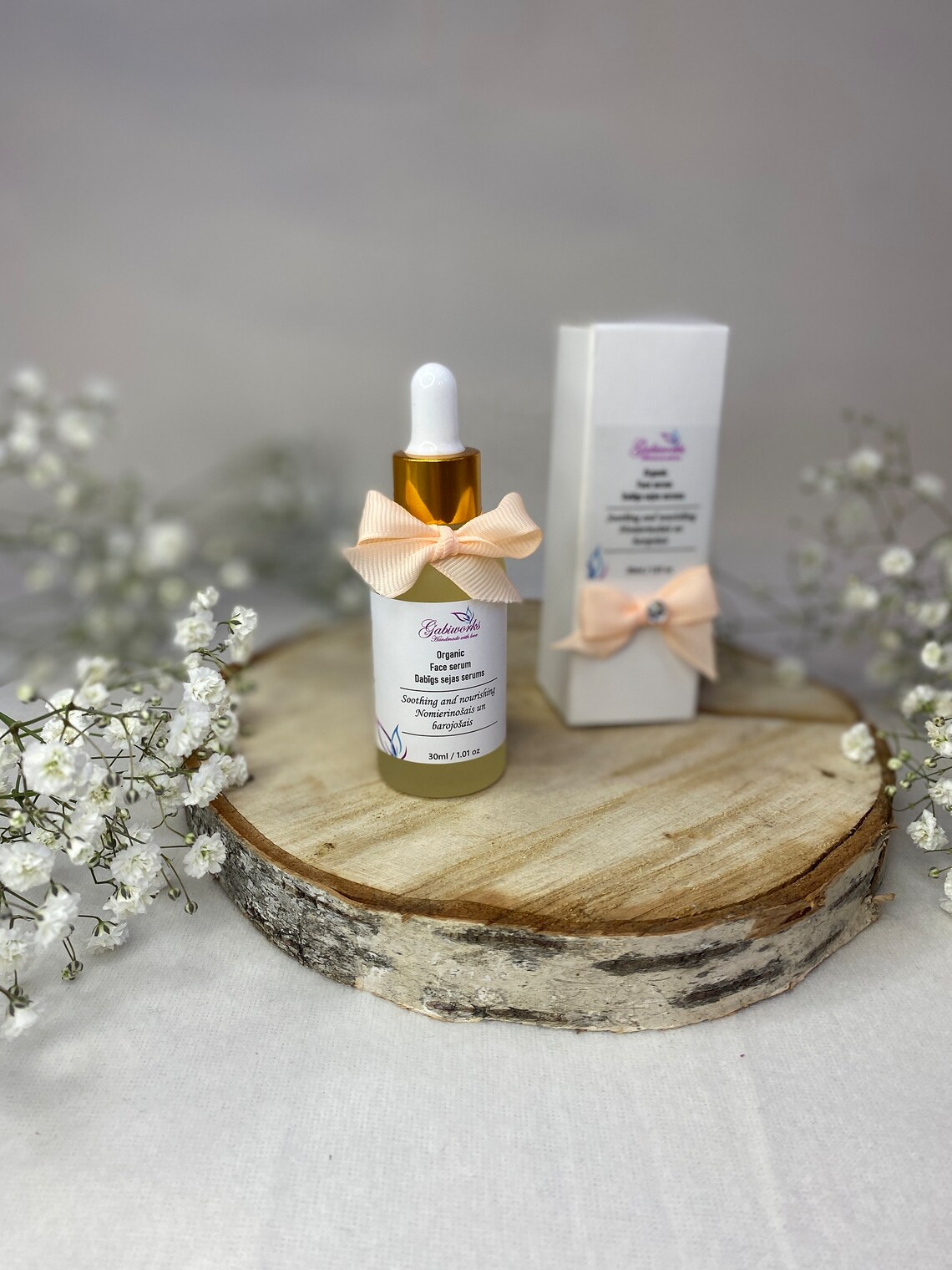 100% Organic Soothing and Nourishing Face Serum, 30 Ml/natural Facial ...