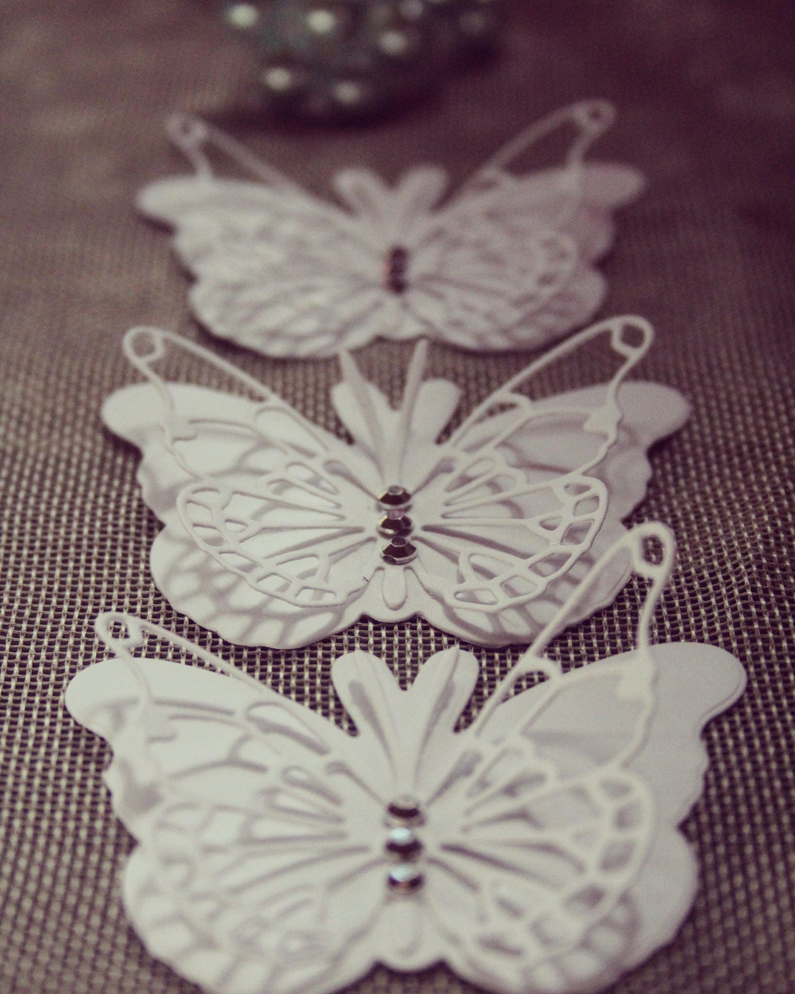 WHITE 12 Butterflies/ Paper Butterflies/ Butterflies DIE | Etsy