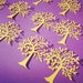 30 Pcs. Yellow TREE Die Cut Paper Tree Paper Confetti Tree - Etsy