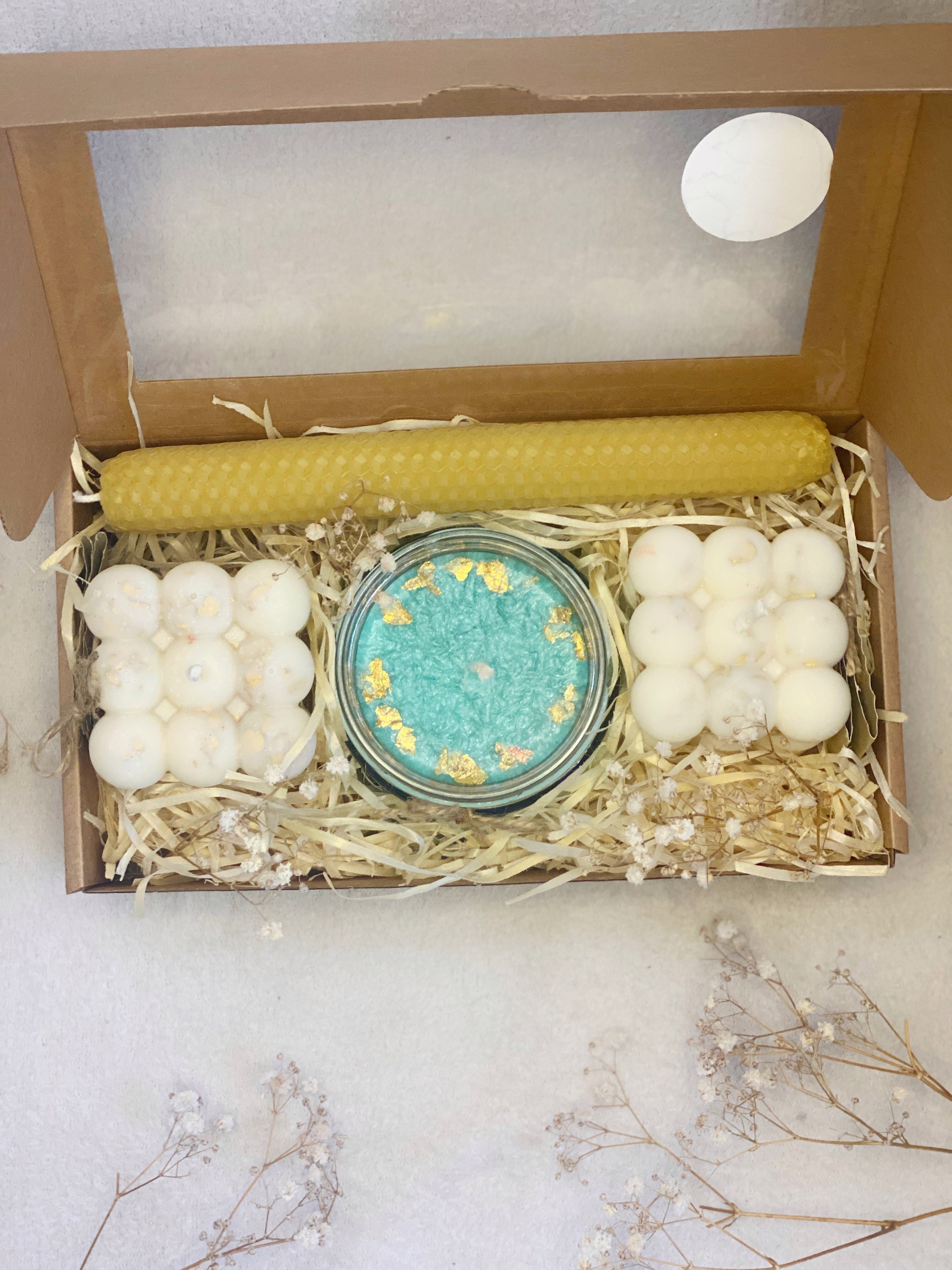 Organic Gift Set of 4 Two Bubble Soy Candles Palm Wax - Etsy
