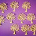 30 Pcs. Yellow TREE Die Cut Paper Tree Paper Confetti Tree - Etsy